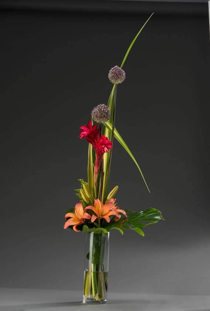 Bouquet moderne et coloré FC002 - Fleurs et jardins Lemieux