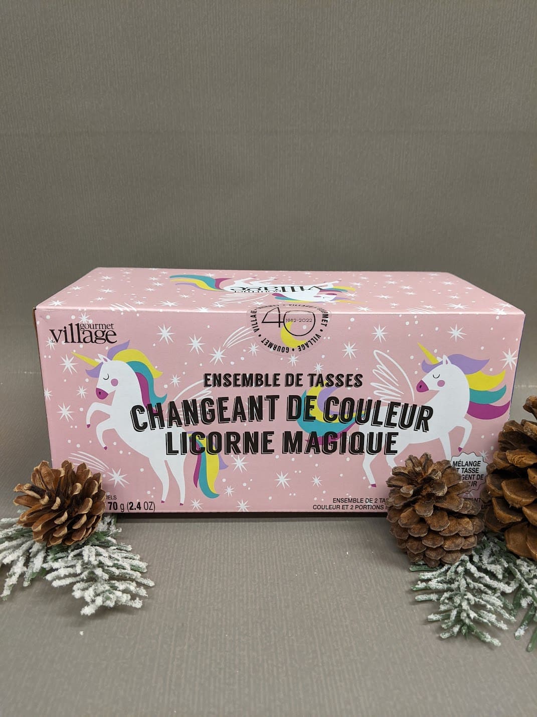 Tasses changeant de couleur Licorne - Fleurs et jardins Lemieux